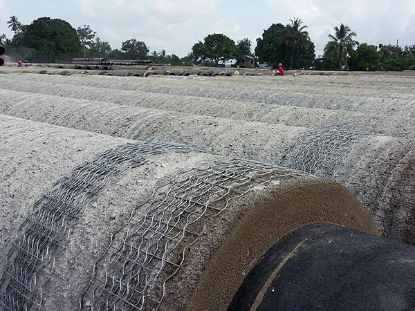 Pipeline Reinforced Mesh on Concrete Weight Coated Subsea Pipeline